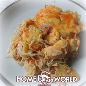 Easy German Casserole Recipe with Ham and Potatoes | HCW
