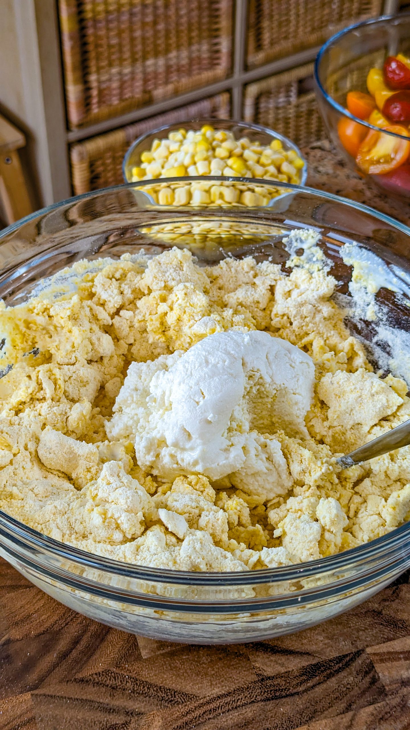 Tomato, corn, ricotta & parmesan cobbler - Home Chef World